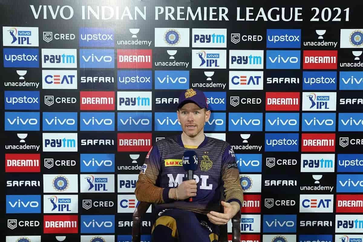 IPL 2021, Captain's Reaction - Eoin Morgan praise Nitish Rana and Rahul ...