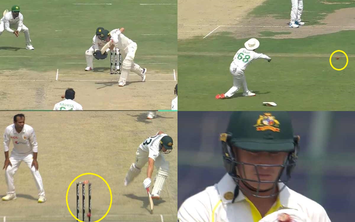 Marnus Labuschagne dismissed for no run in Karachi Test, Watch Video