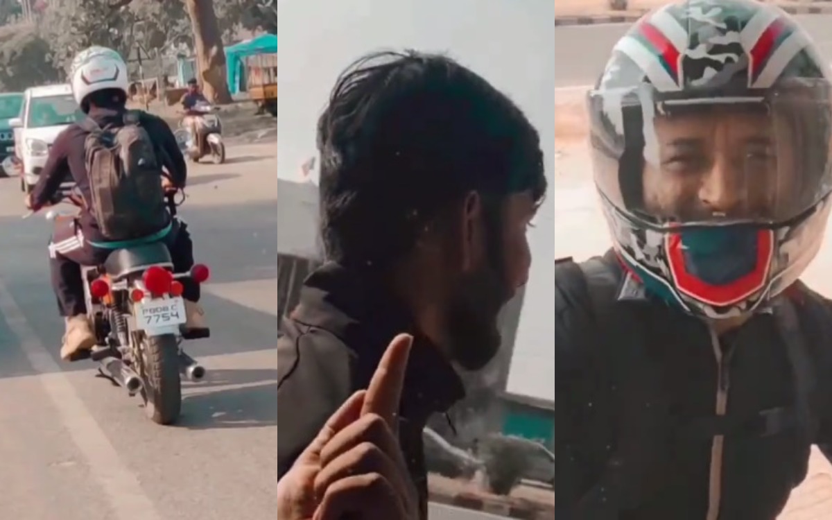 Csk Captain Ms Dhoni Riding Bike On Road in Hindi - वीडियो: हेल्मेट ...