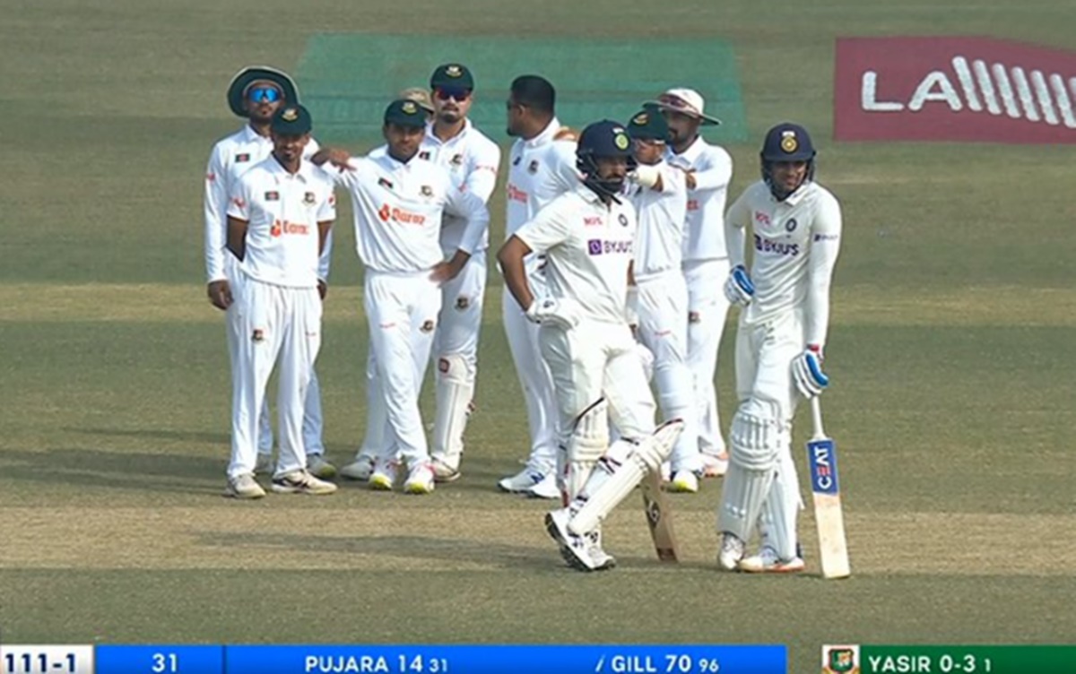 Ind Vs Ban Shubman Gill Survives Due To Drs System Failure in Hindi - 'बॉल-ट्रैकिंग कैमरा खराब ...