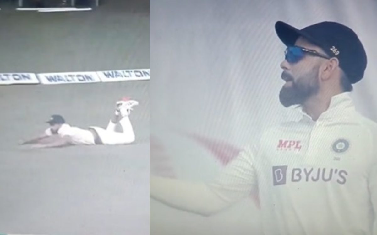 Virat Kohli Angry After Mohammed Siraj Catch In 2nd Test Video in Hindi ...