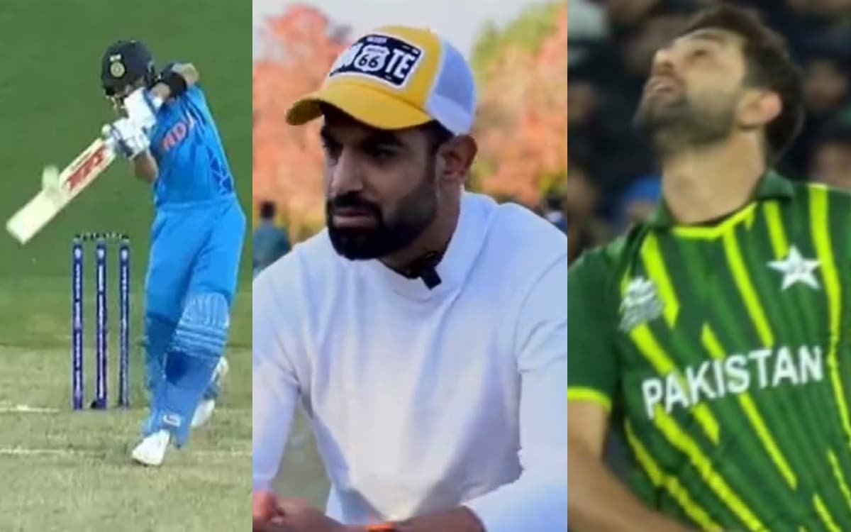 Watch Haris Rauf Reaction On Virat Kohli T20 Six In Hindi Video
