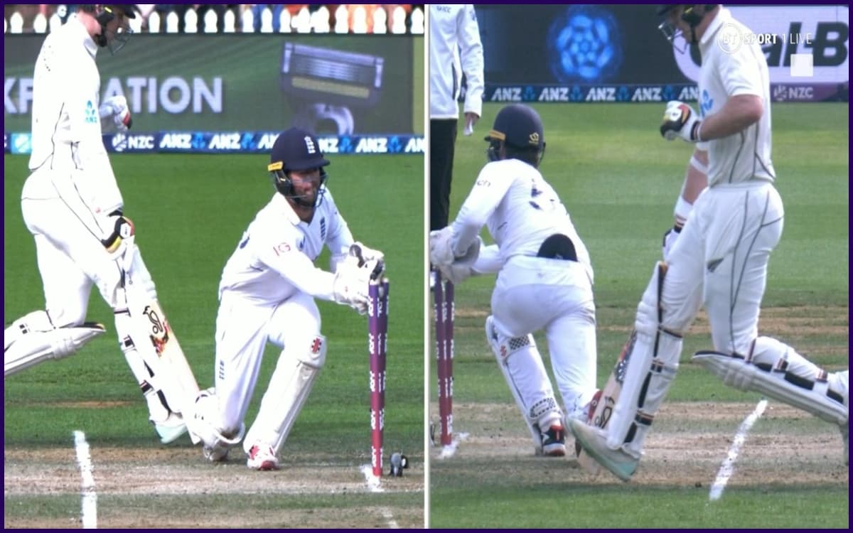 Watch Michael Bracewell Run Out Viral Video Nz Vs Eng 2nd Test