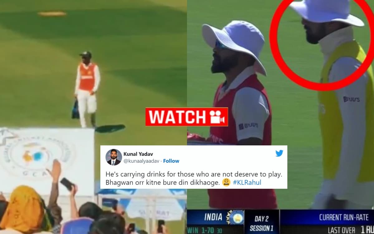 Twitter Reaction Fans Feel Heartbreaking To See Kl Rahul As A Water Boy ...