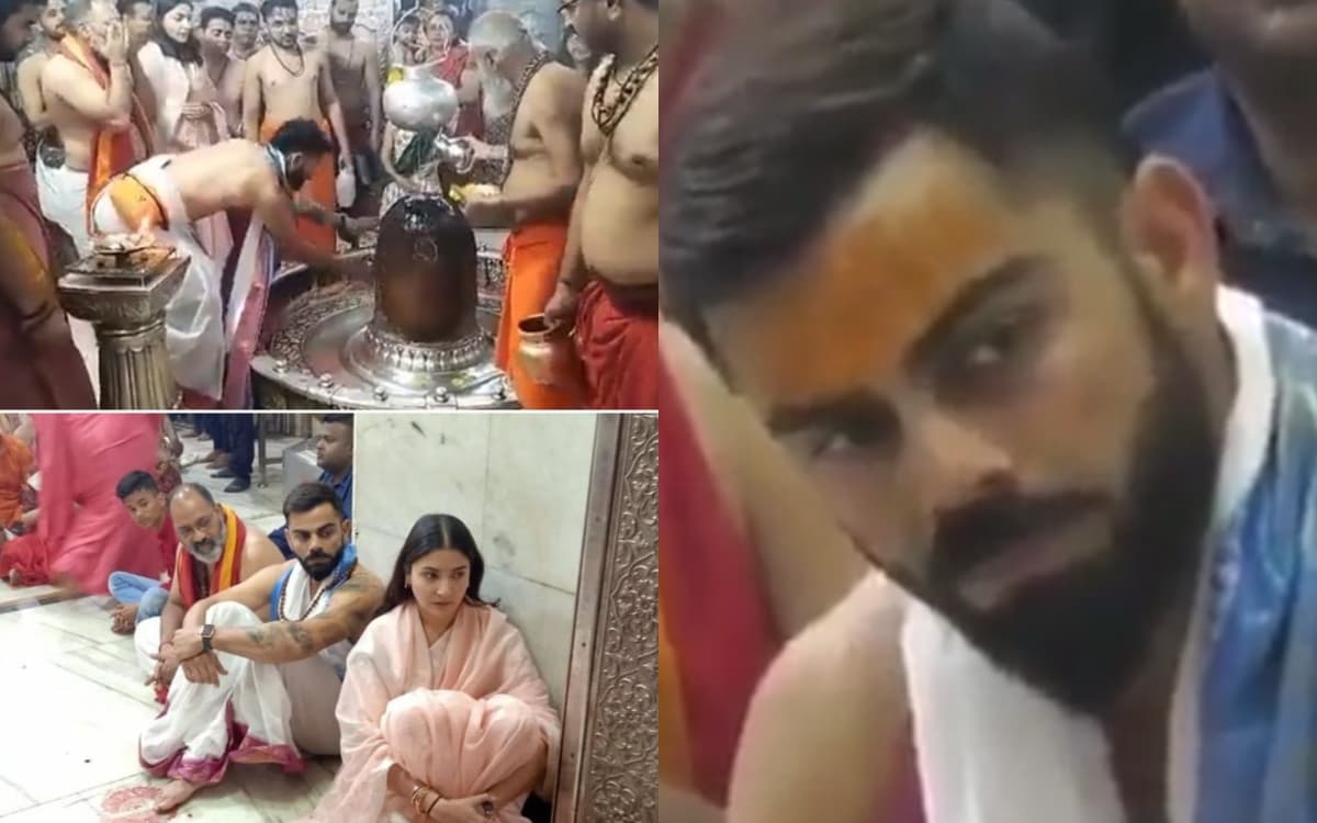 Virat Kohli And Anushka Sharma In Visit To Mahakaleshwar Jyotirlinga Temple