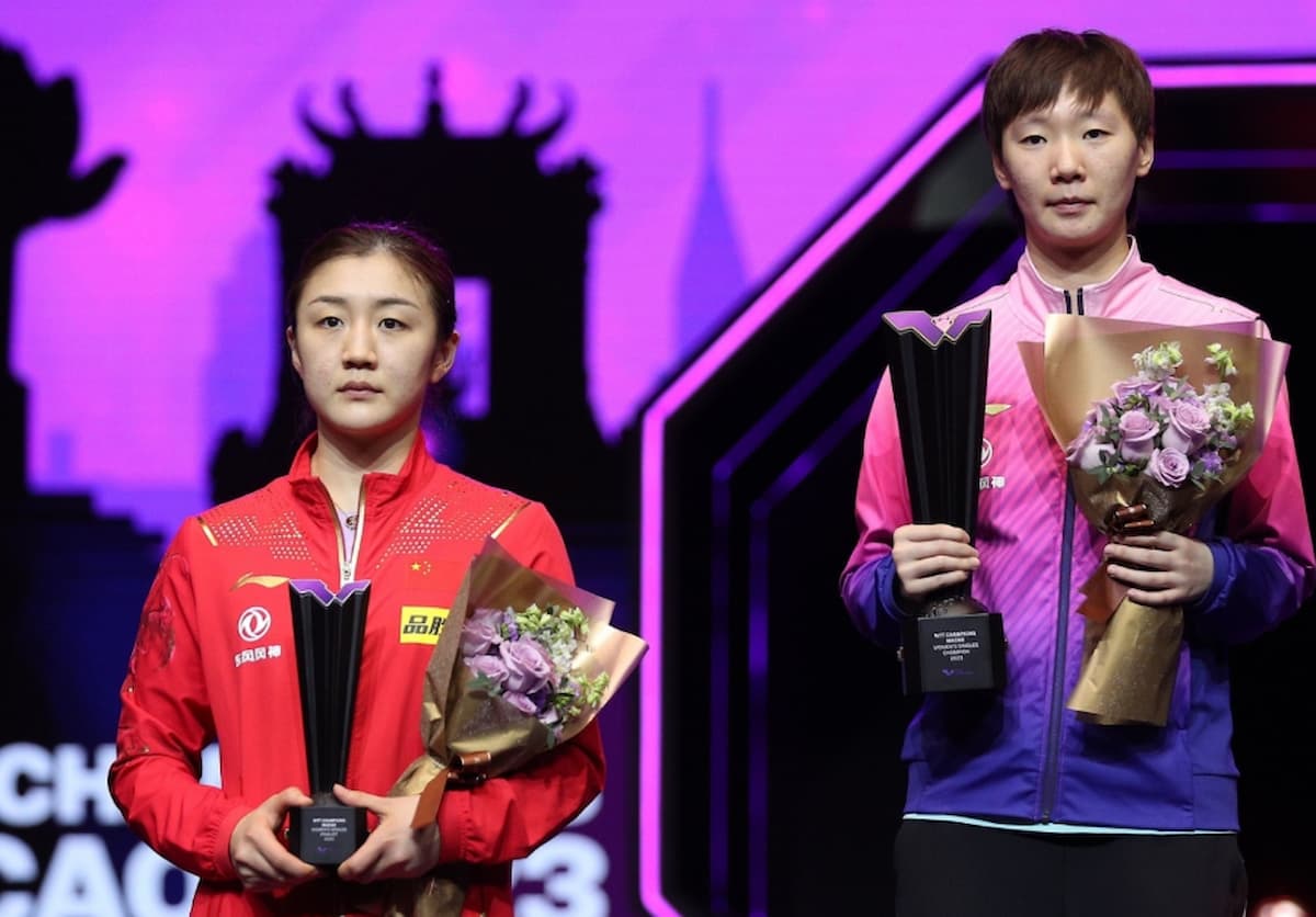 Table tennis: Wang Chuqin, Wang Manyu crowned again at WTT Champions ...
