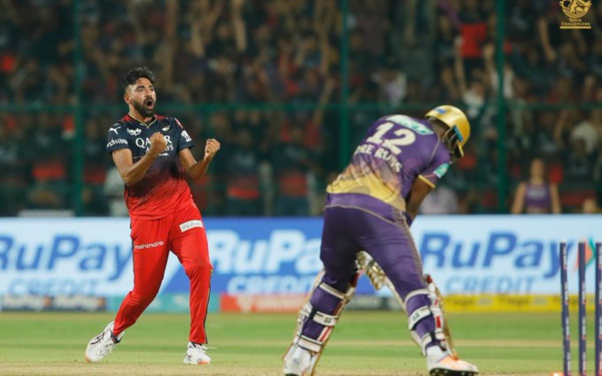 Mohammed Siraj Clean Bowled Andre Russell In Rcb Vs Kkr Ipl 2023 Watch