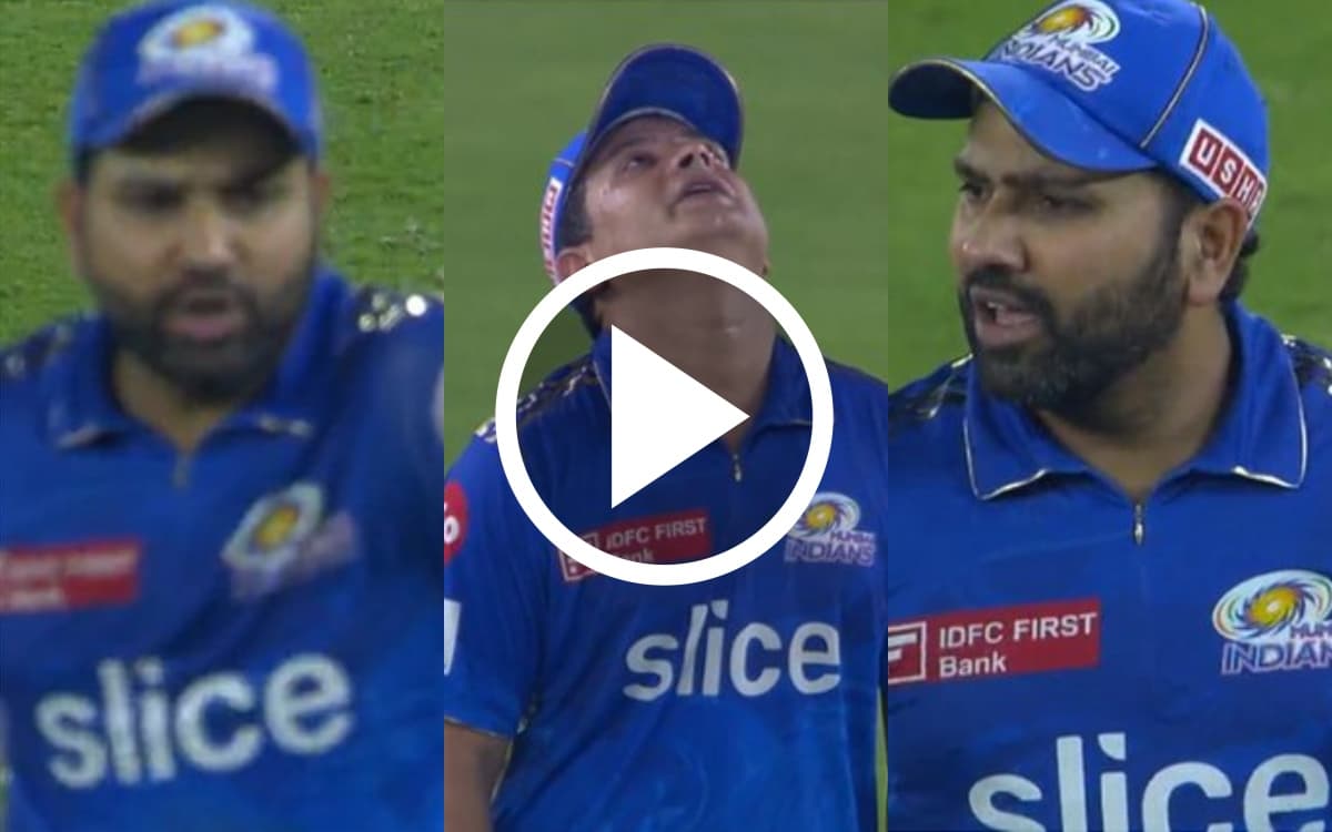 Watch Rohit Sharma Got Angry On Piyush Chawla Gt Vs Mi Ipl 2023