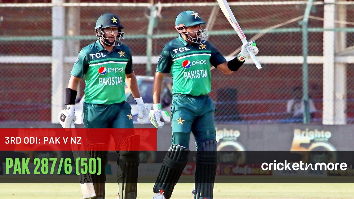 Pakistan Post 287-6 In Third ODI Against New Zealand