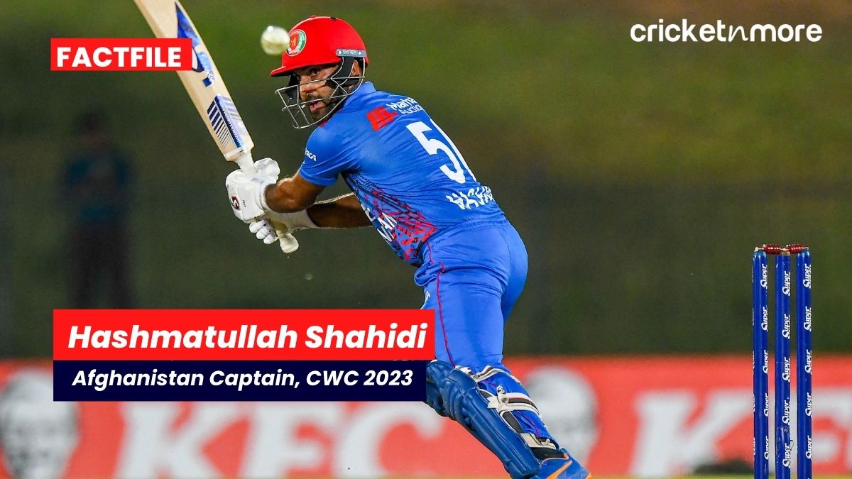 Cricket World Cup: Hashmatullah Shahidi factfile On Cricketnmore