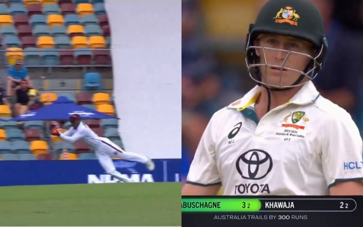 WATCH: सिंक्लेयर ने स्लिप्स में पकड़ा बवाल कैच, लाबुशेन को नहीं हुआ ...