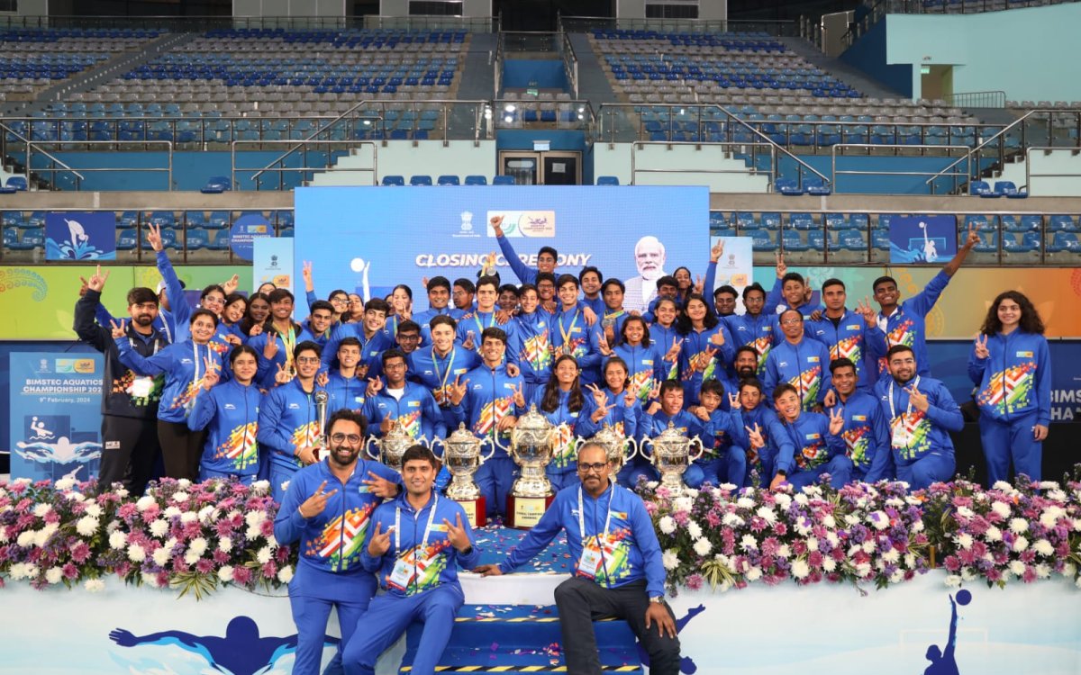 BIMSTEC Aquatics Championships: Host India Wins Overall Trophy, Team ...