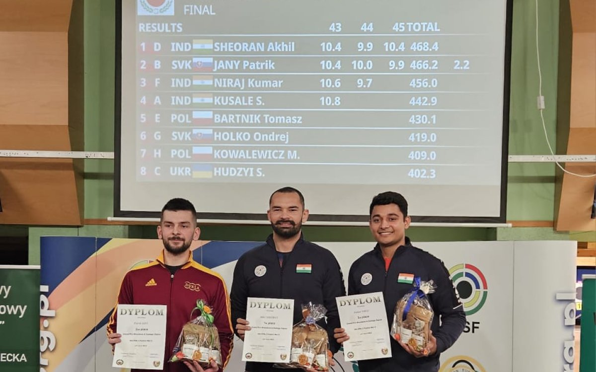 Akhil, Anish, Niraj Shine As India Win Six Medals At The Polish Grand ...