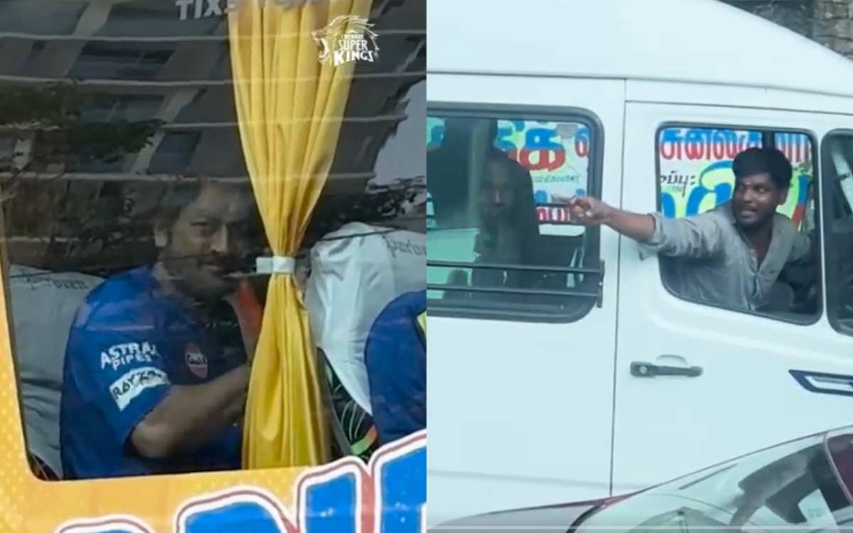 WATCH: एमएस धोनी को बस में देखकर थम गया चेन्नई का ट्रैफिक, वायरल हो रहा ...