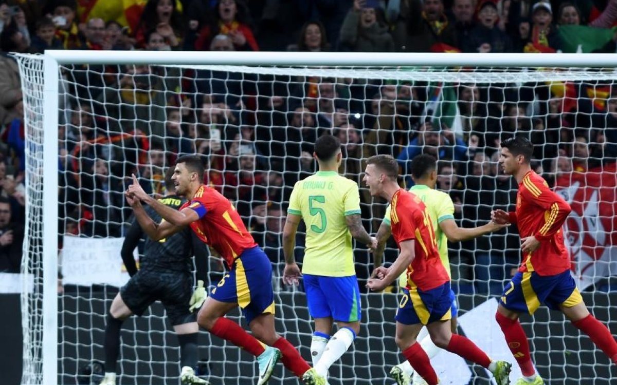 Rodri At The Double As Spain Draw With Brazil In Friendly On Cricketnmore