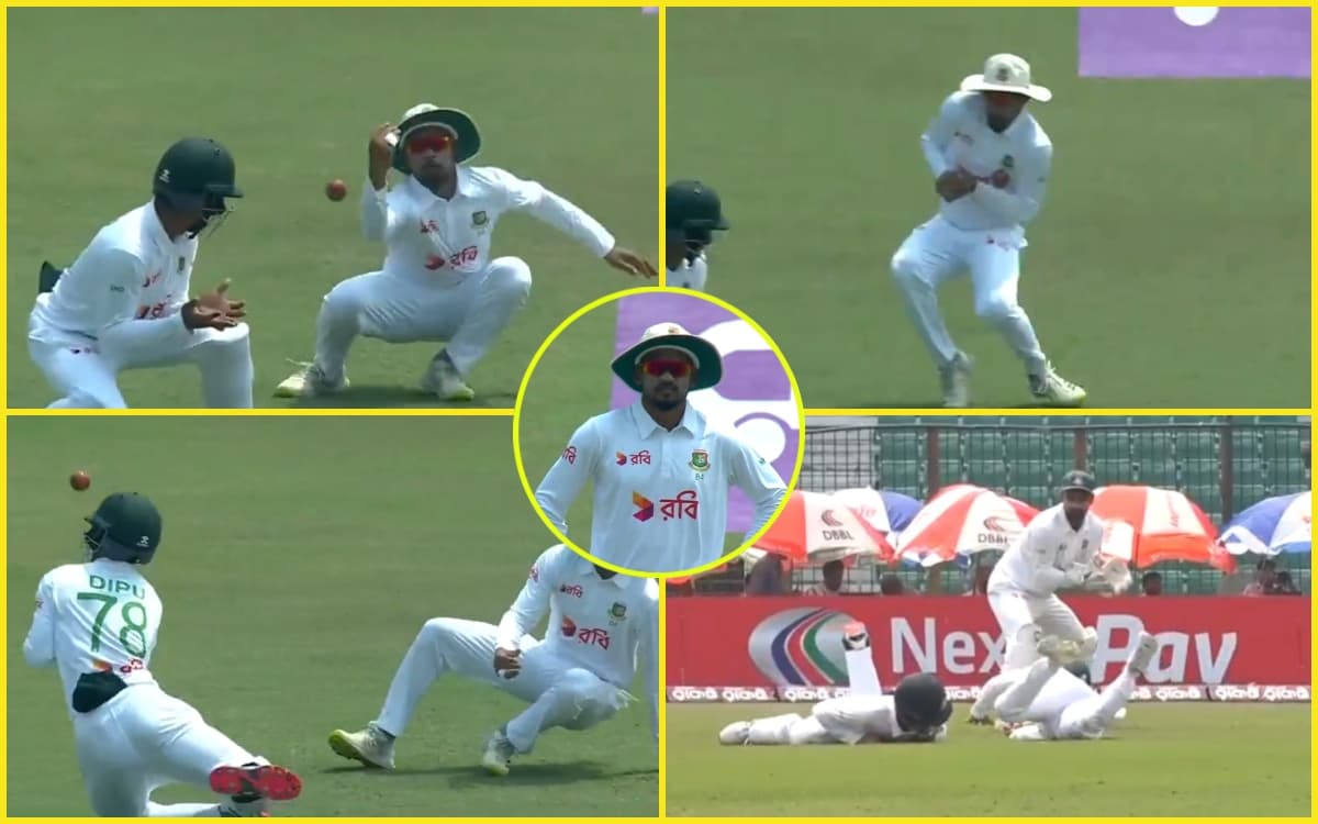 LIVE मैच में हुई कॉमेडी, 3 बांग्लादेशी खिलाड़ी मिलकर नहीं पकड़ पाए एक ...