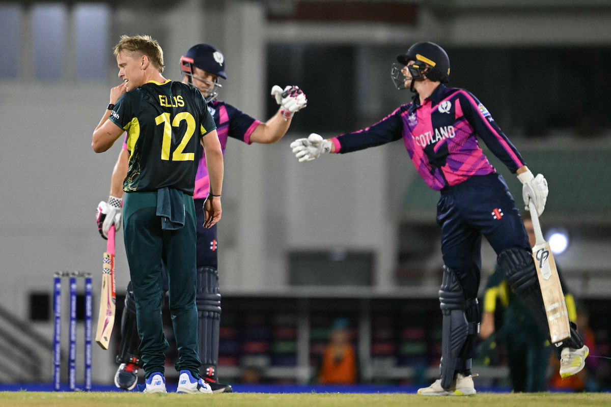 Scotland 180-5 against Australia in T20 World Cup