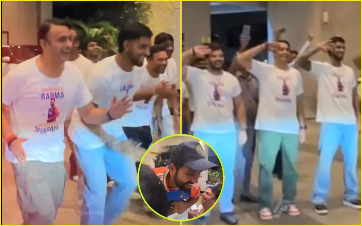 VIDEO: यारों ने यादगार बनाई Rohit की रात, मुंबई में घर पहुंचते ही ...