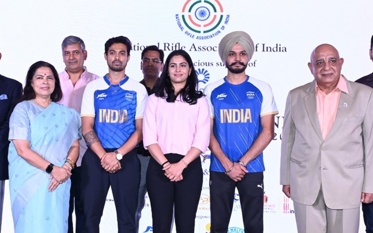 NRAI Felicitates History-making Indian Olympic Shooting Squad; Manu ...