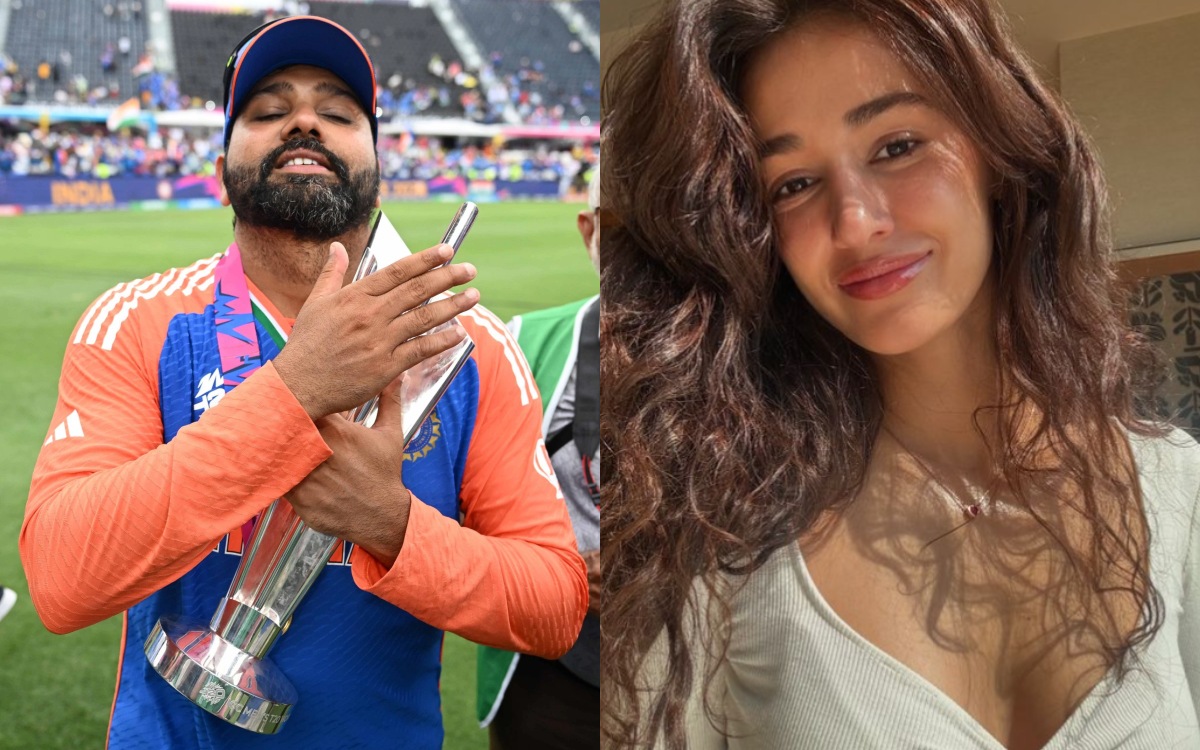 दिशा पाटनी के संग नज़र आए रोहित शर्मा, NBA मैच देखने दुबई पहुंचे थे ...