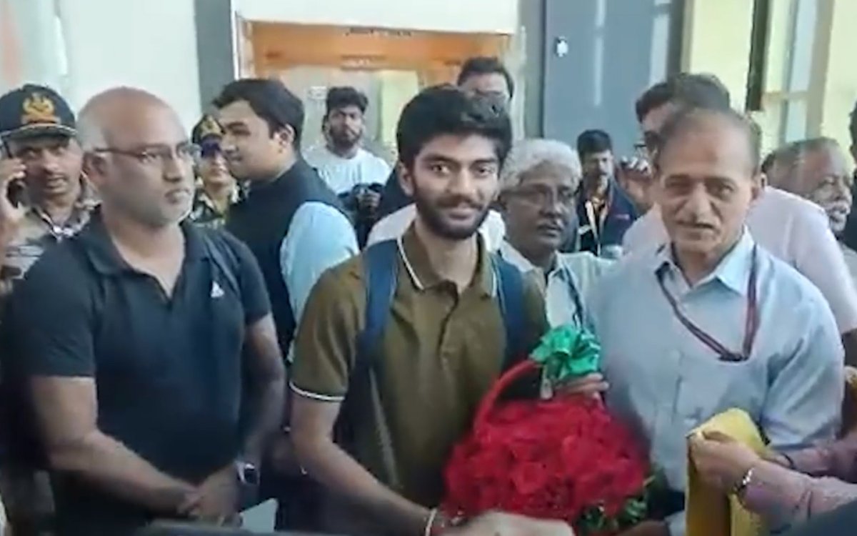 Newly-crowned World Chess Champion Gukesh Gets Rousing Welcome In ...
