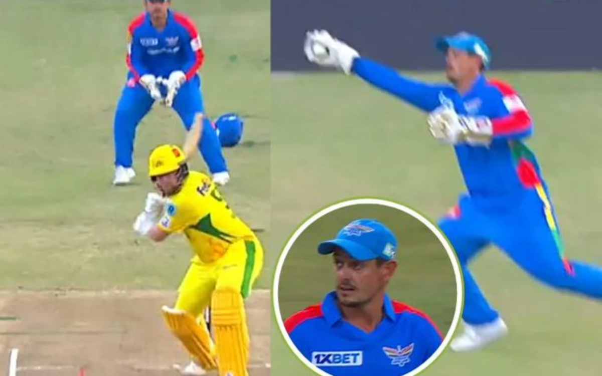 क्विंटन डी कॉक ने दिखाई गजब फुर्ती, लपका जॉनी बेयरस्टो का WOW कैच,देखें ...