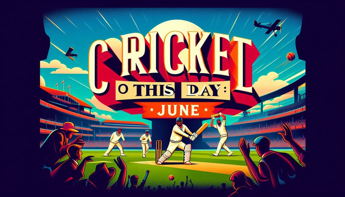 Cricket on This Day: June | Legendary Cricket Events & Records