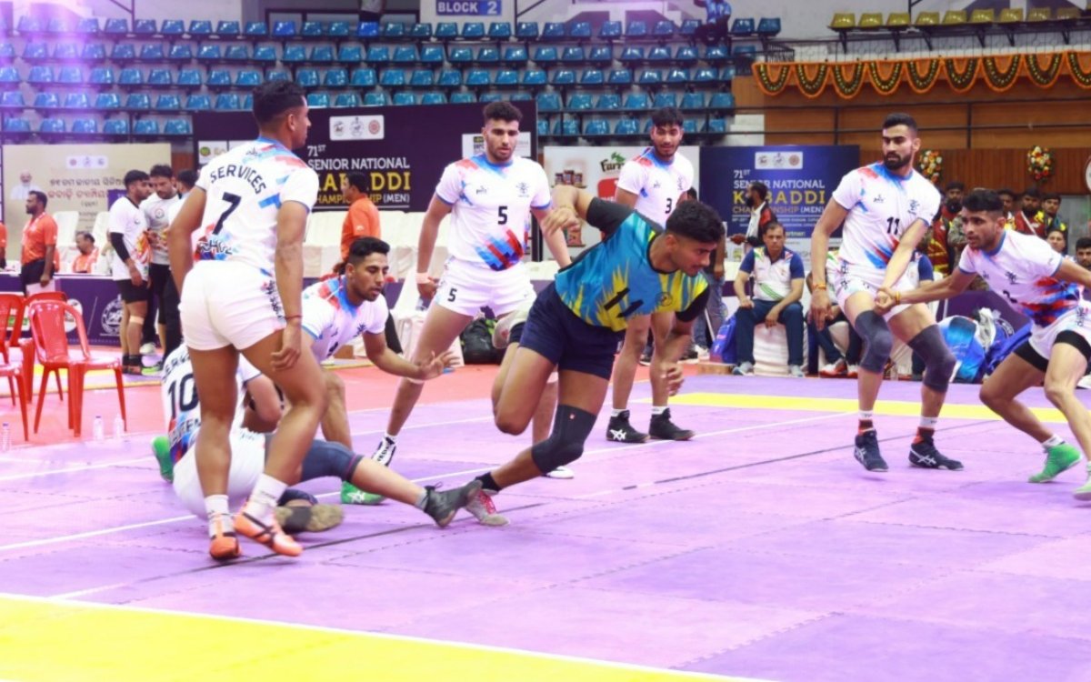 Kabaddi Sr. Nationals: Haryana, Odisha, Railways Lead Dominant Displays ...