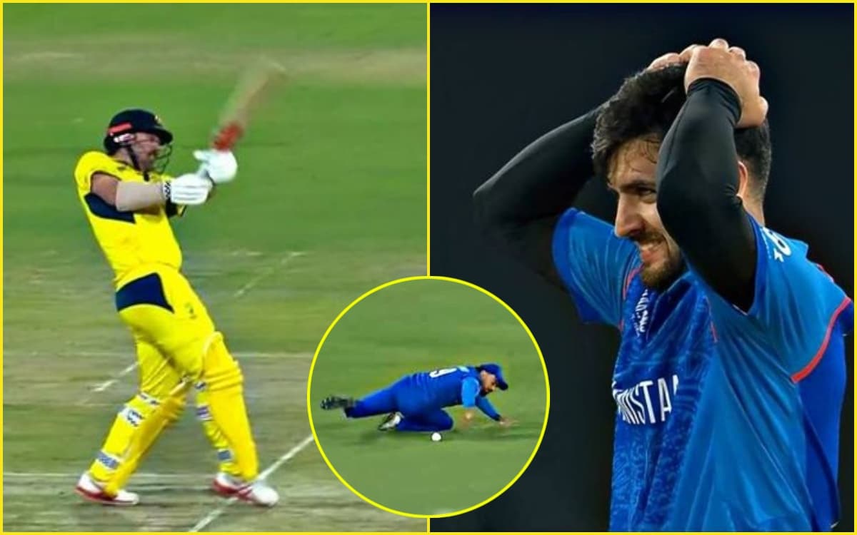 Rashid Khan से हो गई थी भारी मिस्टेक! छोड़ दिया था Travis Head का हाथ में आया कैच; देखें VIDEO ...