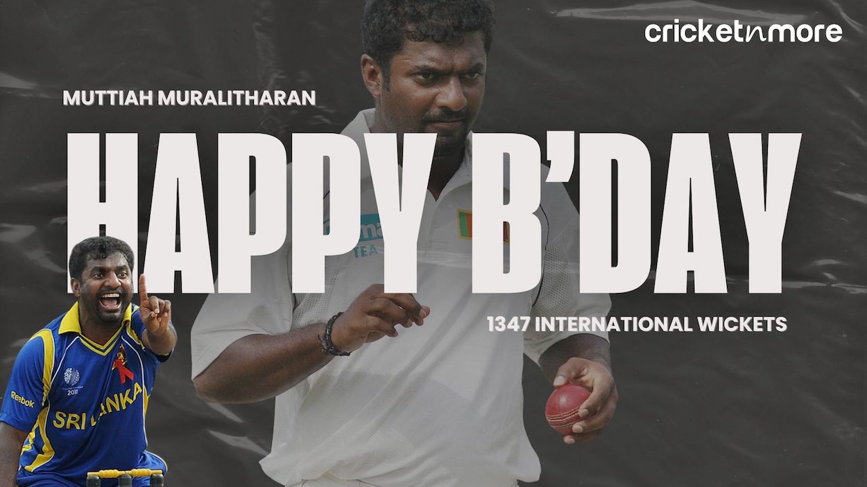Happy B'day Muttiah Muralitharan
