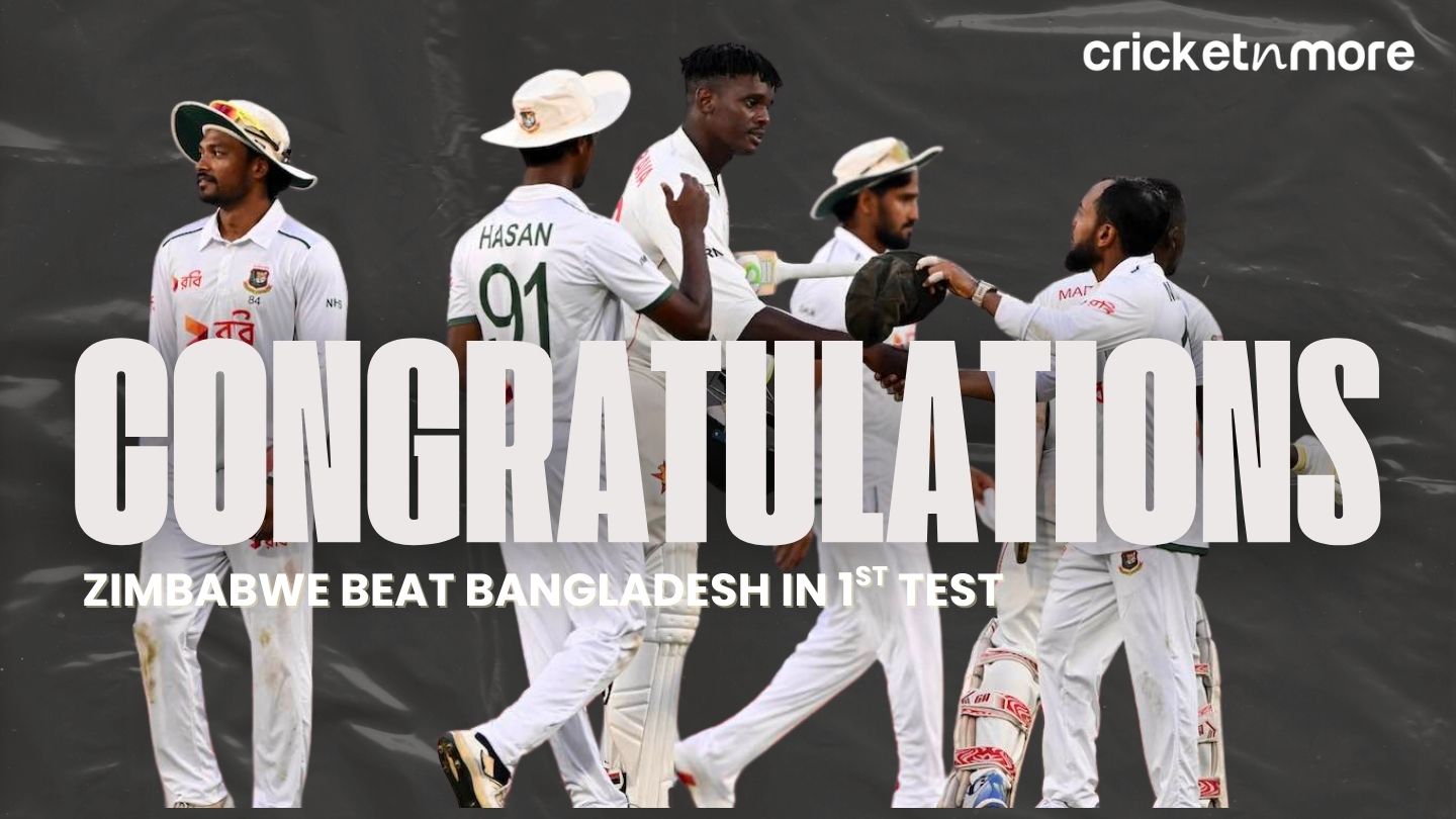 Zimbabwe Win First Test Against Bangladesh By Three Wickets