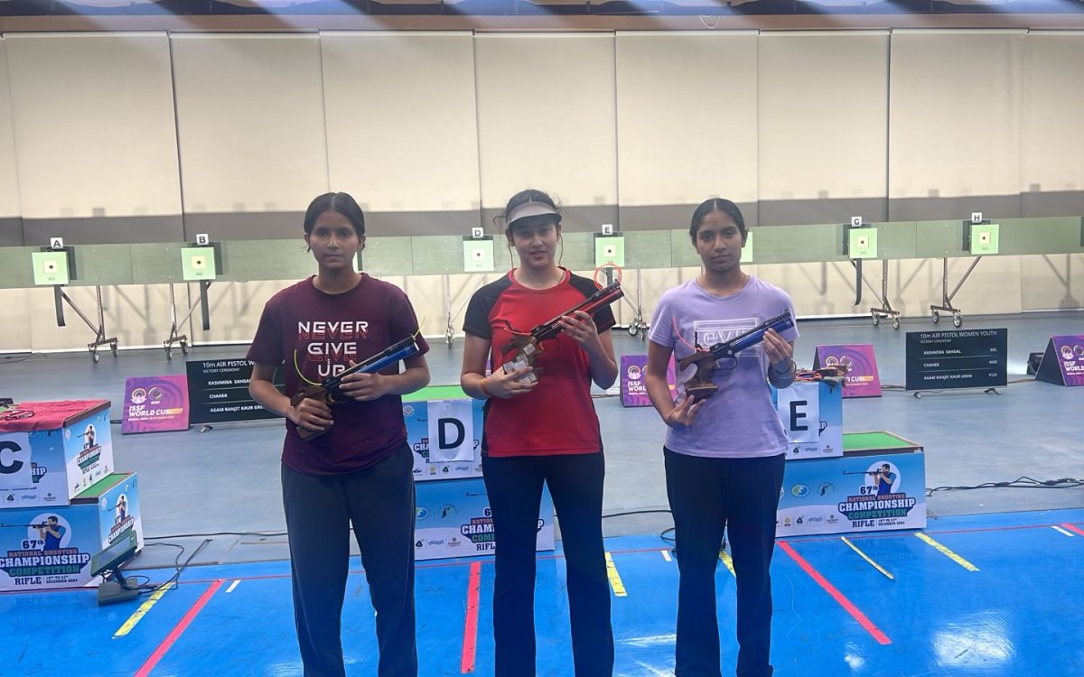 Delhi’s Rashmika Sahgal Wins Pistol Triple Crown In Surendra Singh ...