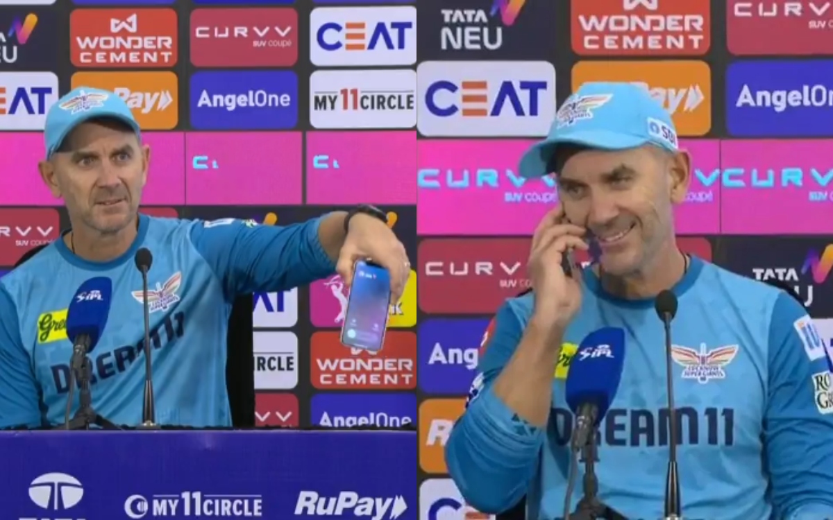 WATCH: जस्टिन लैंगर ने प्रेस कॉन्फ्रेंस में लिए मज़े, उठा लिया ...