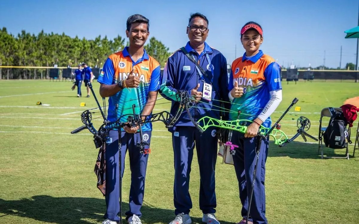 ज्योति वेन्नम/ऋषभ यादव की जोड़ी ने यूएसए में तीरंदाजी विश्व कप चरण 1 ...