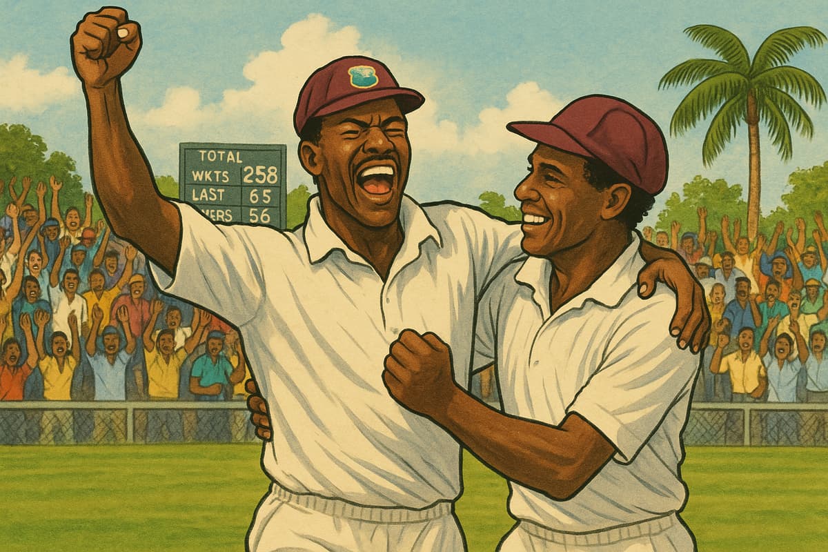 On This Day in Cricket 22 April: Winston Benjamin Seals Famous Barbados ...