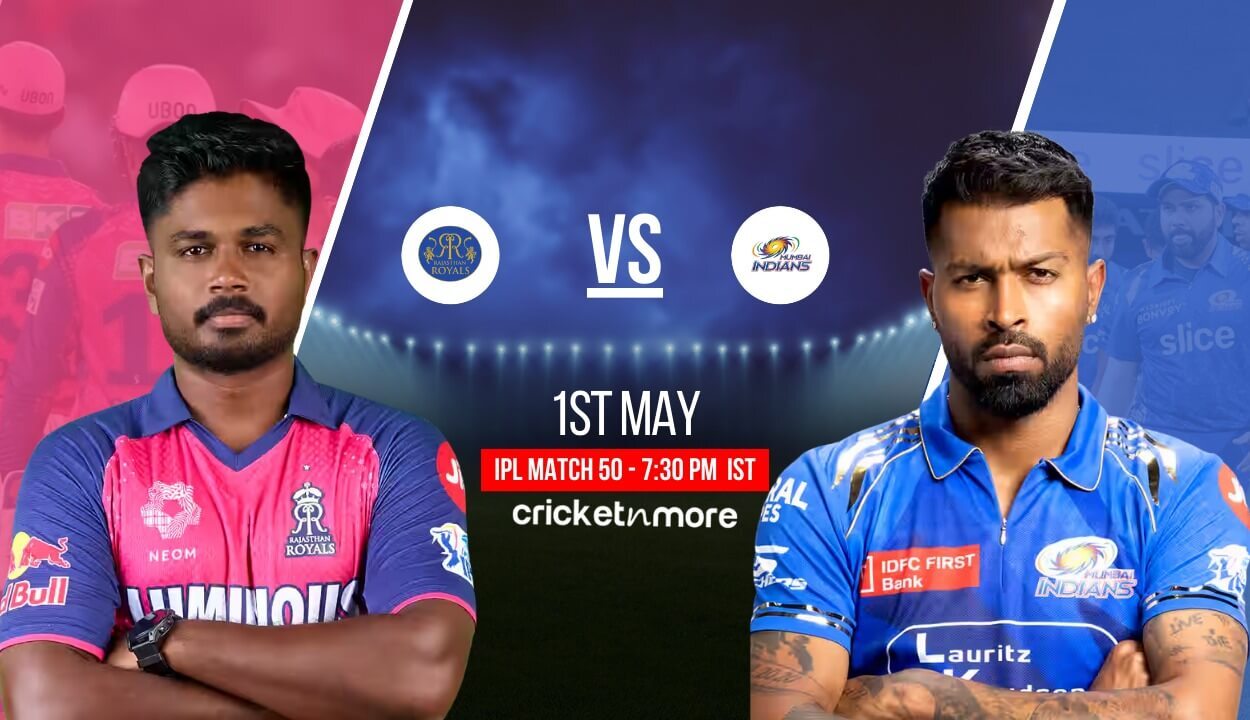 RR vs MI Dream11 Prediction Match 50, IPL 2025 On Cricketnmore