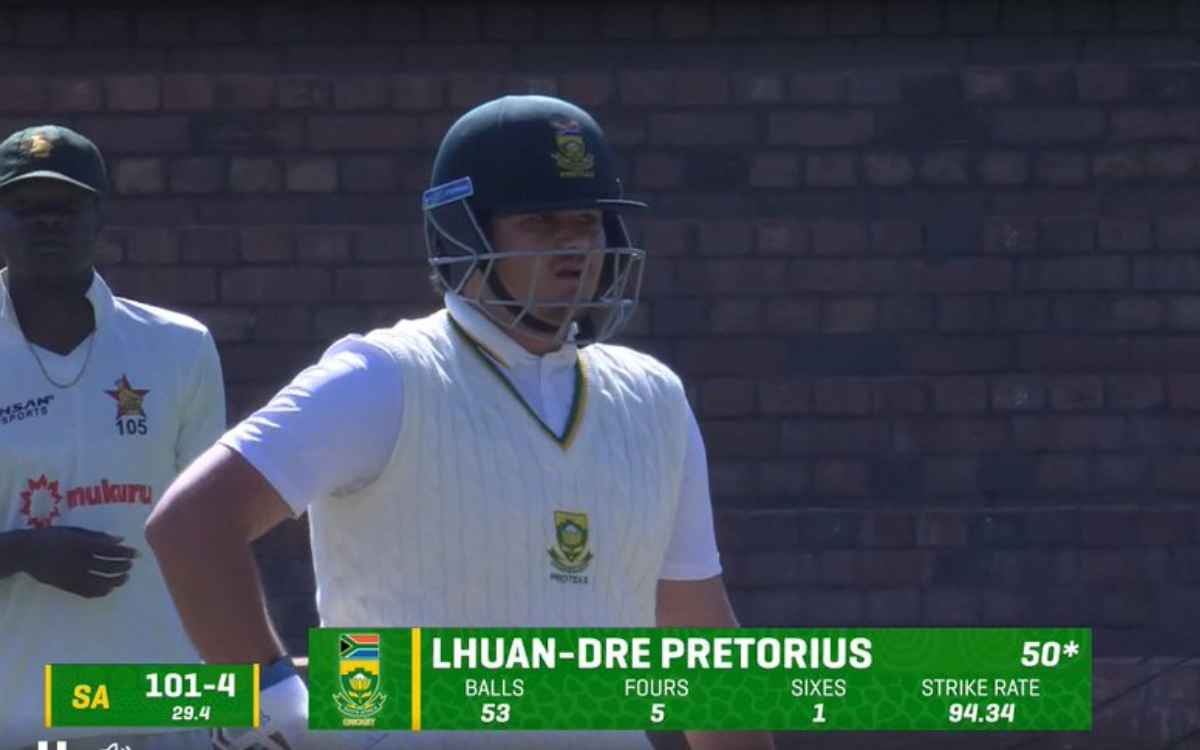 साउथ अफ्रीका के 19 साल के Lhuan-dre Pretorius ने टेस्ट डेब्यू पर मचाया ...