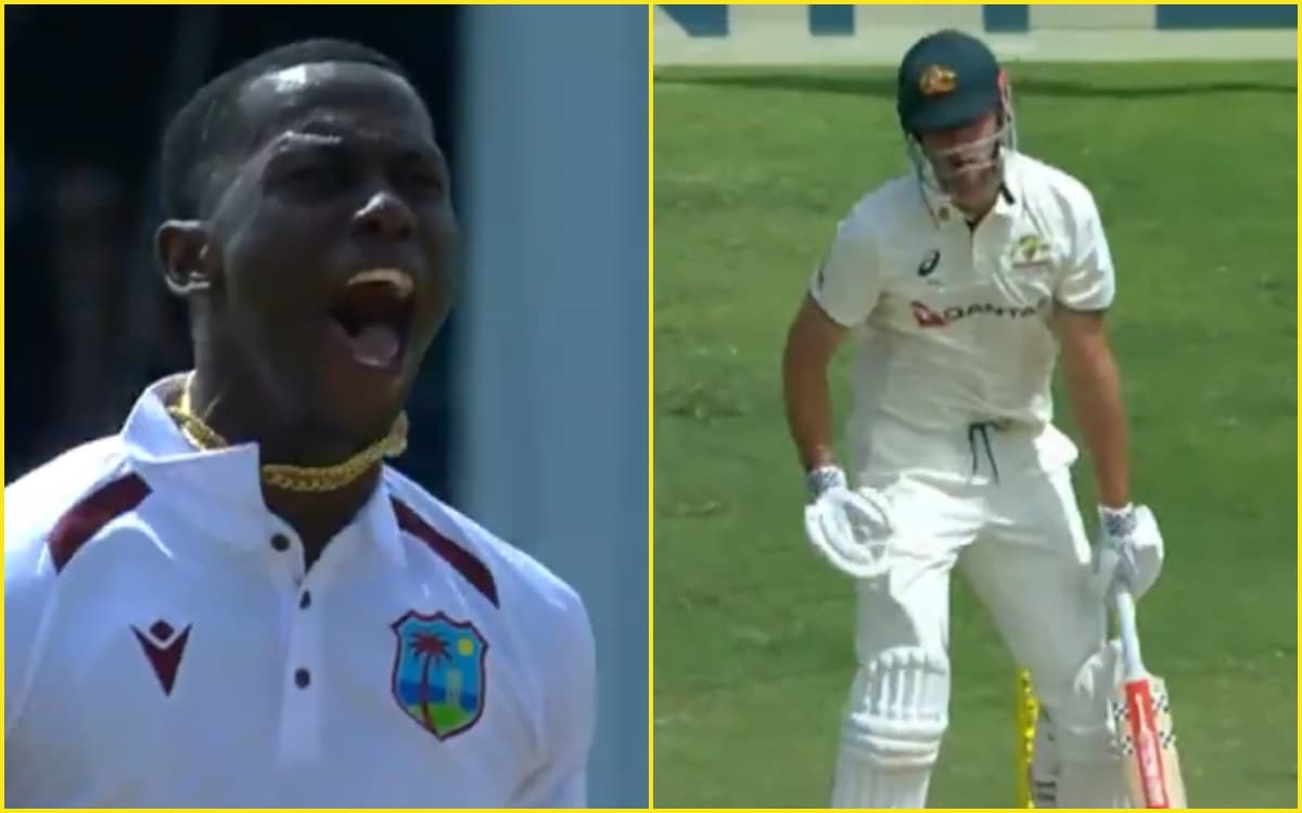 Beau Webster के उड़ गए तोते, Shamar Joseph ने बुलेट बॉल डालकर किया क्लीन बोल्ड; देखें VIDEO ...