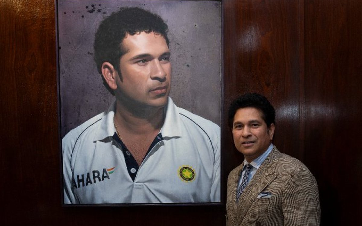 लॉर्ड्स एमसीसी संग्रहालय में सचिन तेंदुलकर की तस्वीर का अनावरण - Story ...