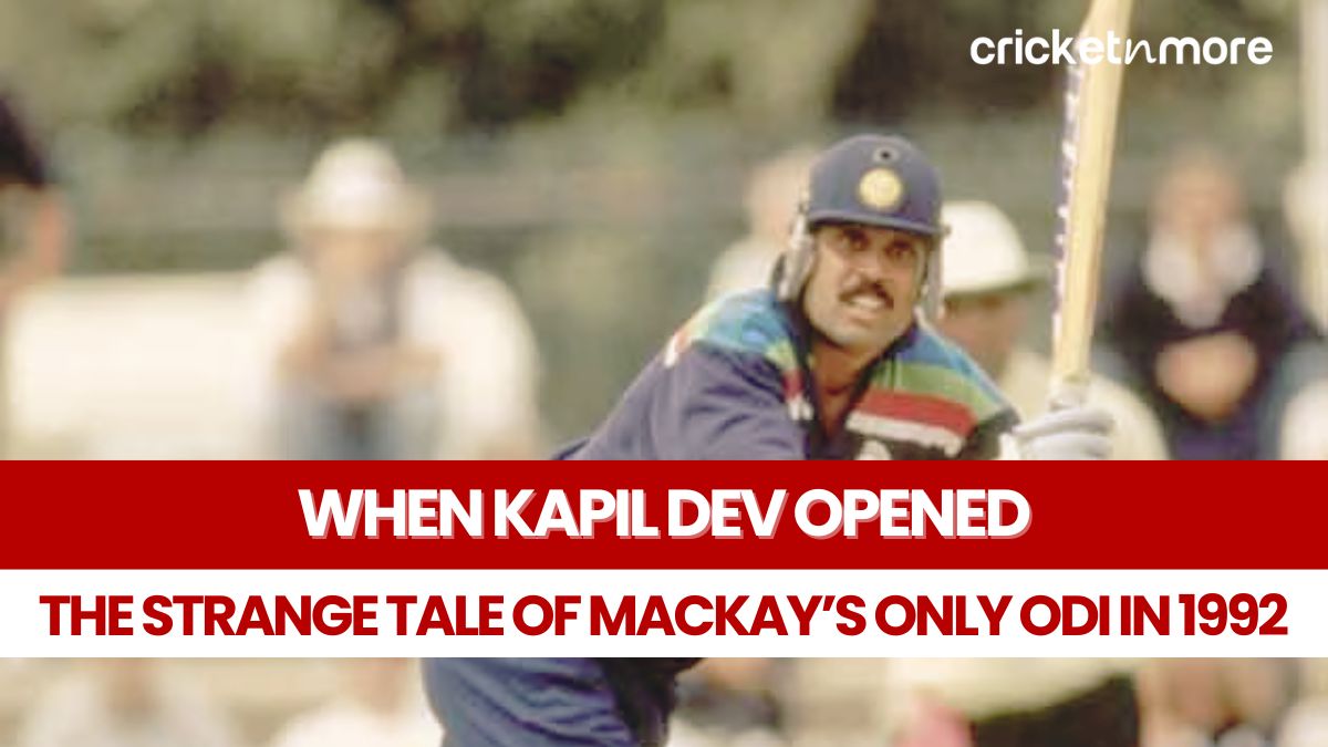 When Indian Cricketers Danced: Mackay’s Forgotten ODI of the 1992 World ...