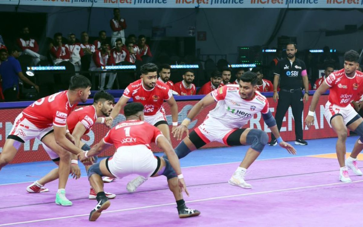 PKL 12: Rakesh’s Career-best 20-point Game Helps Gujarat Giants ...