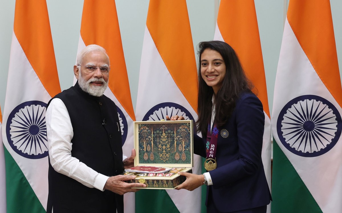 PM Modi Sends Heartfelt Wishes To Smriti Mandhana And Palash Muchhal ...