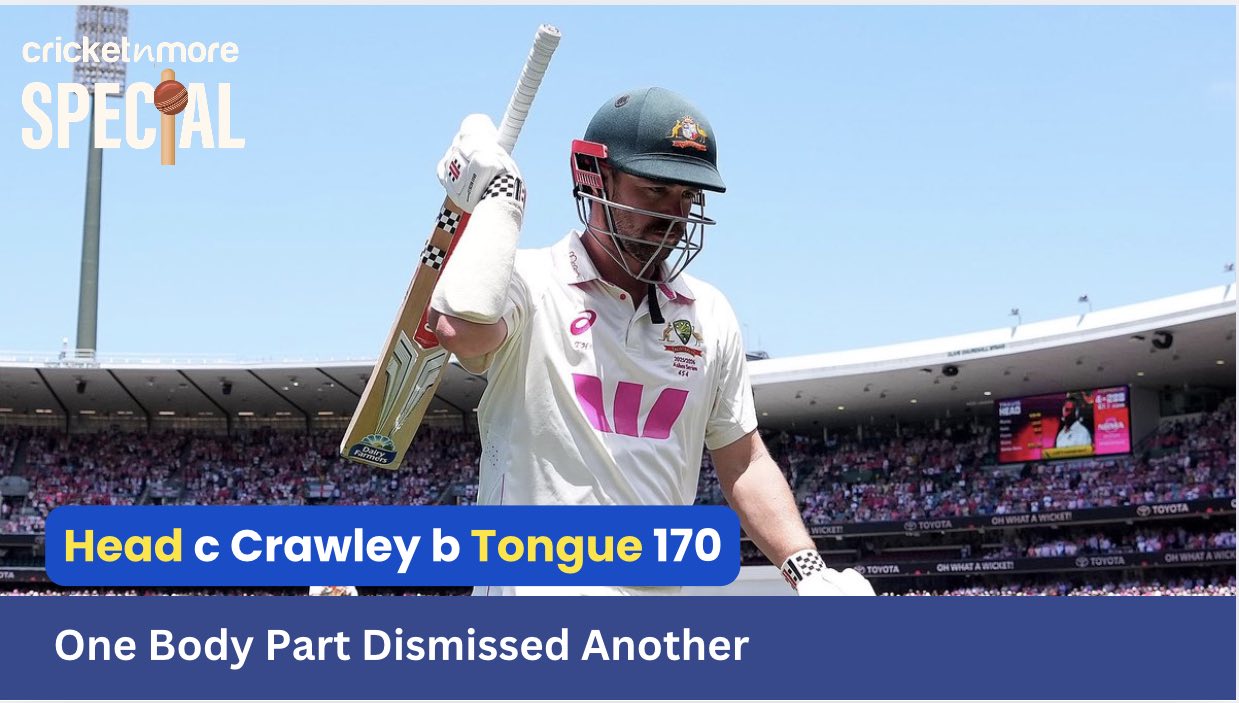 A Bizarre Scorecard Entry: One Body Part Dismissed Another On Cricketnmore