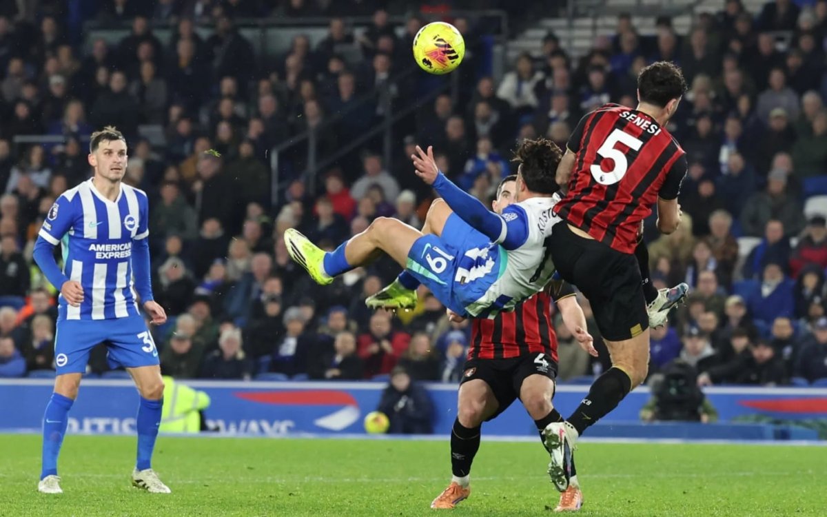 Kostoulas's Stoppage Time Stunner Helps Brighton Hold Bournemouth On ...
