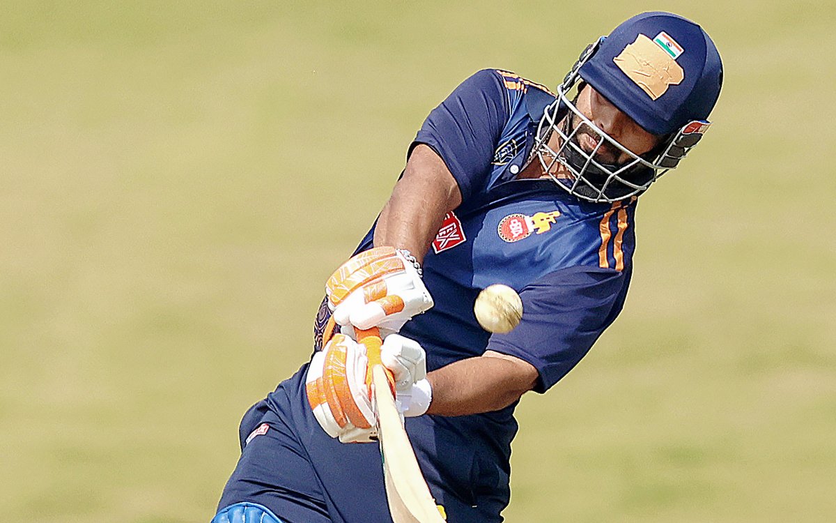 VHT: Skipper Pant's Unbeaten 67 Propels Delhi To Eight-wicket Win Over ...