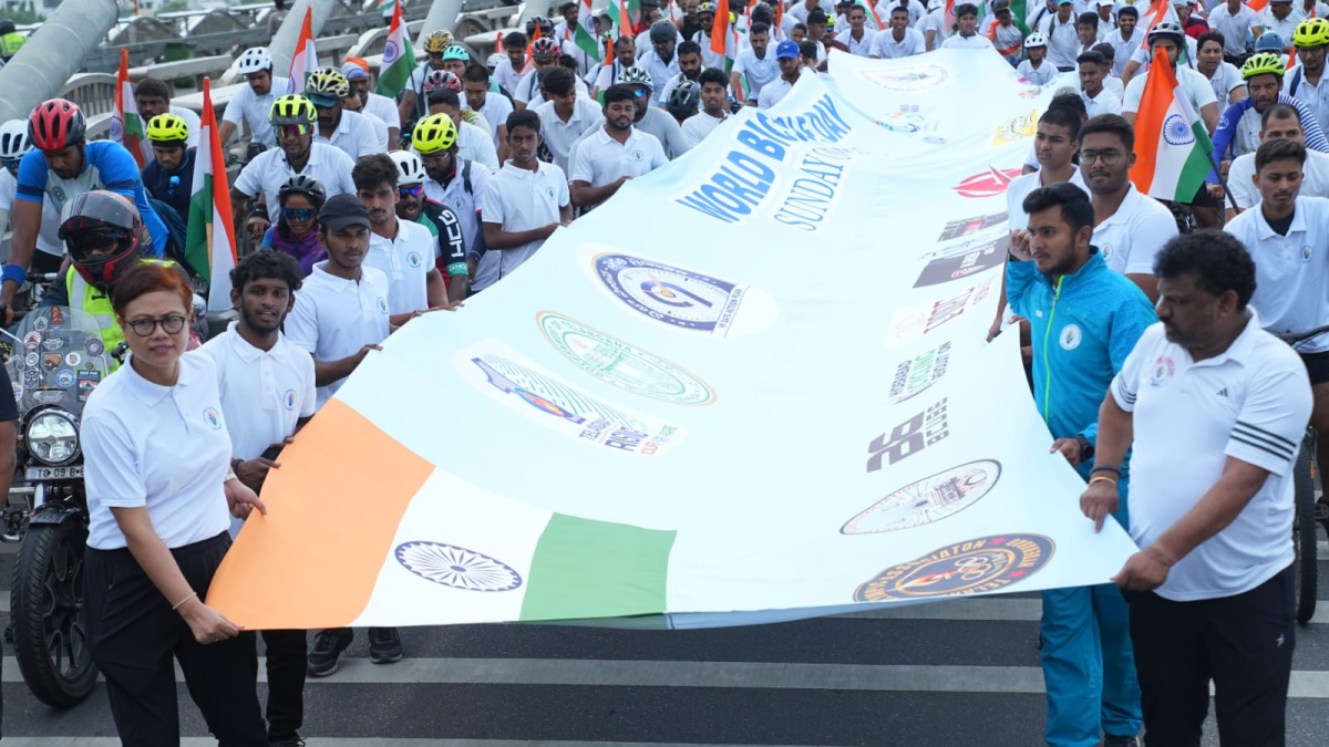 Thousands Join Fit India Sundays On Cycle As Telangana Marks World ...